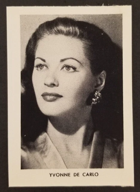 YVONNE DE CARLO 1960's Actress Munsters Cut Out Card (NM) £11.49 ...