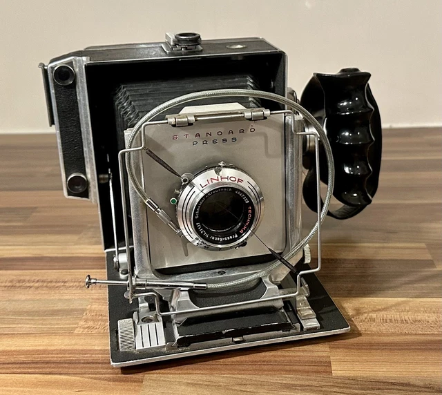 LINHOF STANDARD PRESS 4x5” 9x12cm Klappkamera Press-Xenar f4.7 127mm ...