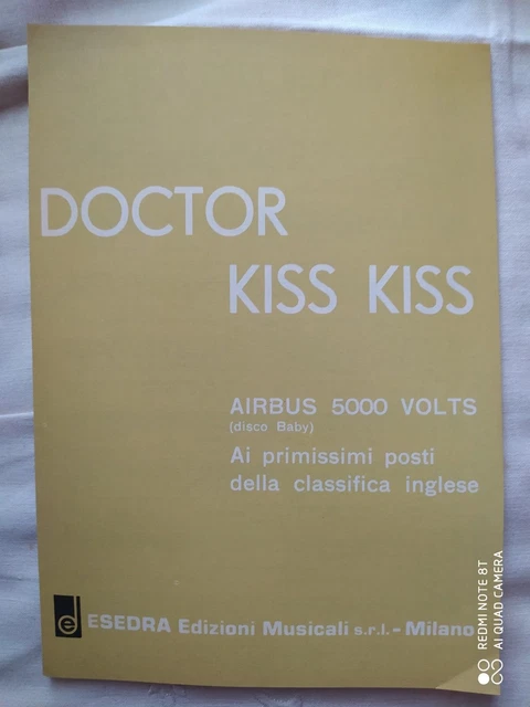 AIRBUS 5000 VOLTS "Doctor Kiss Kiss" - 1976 - Spartito Singolo Vintage EUR 6,00 - PicClick IT