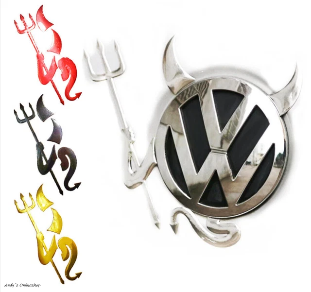 AUTO AUFKLEBER EMBLEME Sticker 3D Teufel Devil Demon Rot Schwarz EUR 5 ...