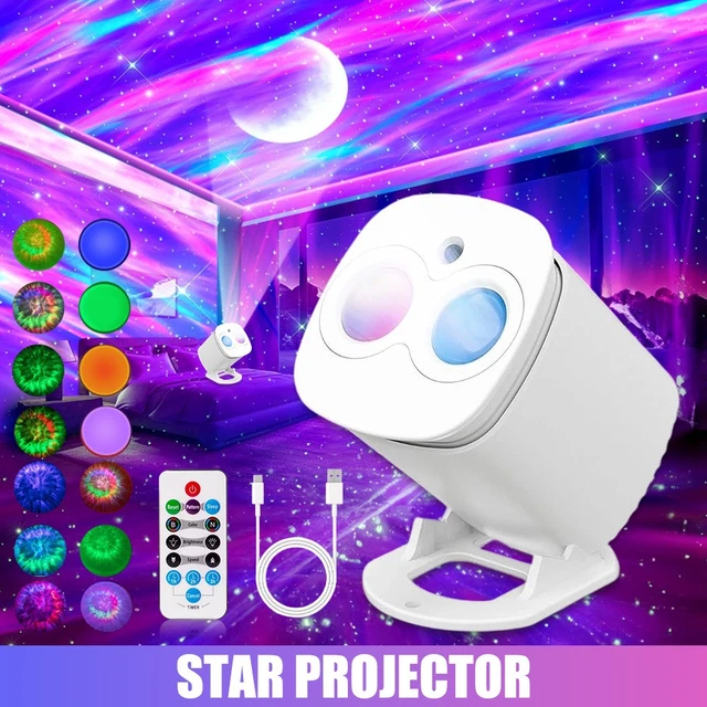 LED STARRY SKY Galaxy Projection Lamp Bedroom Aurora Star Projector ...