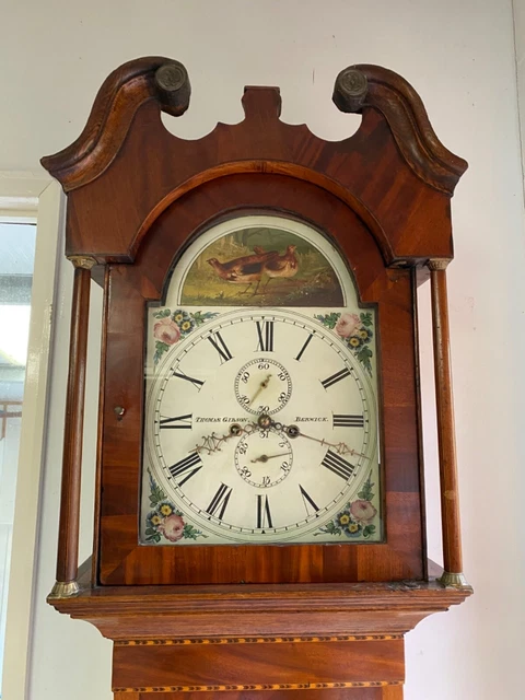 8-DAY OAK AND mahogany longcase clock - Thomas Gibson - Berwick EUR 713 ...