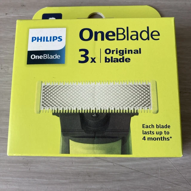Philips Genuine Oneblade Original Replacement Blades Pack Of 3 New