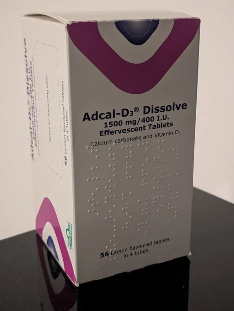 56 ADCAL D3 Dissolve 1500mg/400 iu Effervescent Tablets £11.49 ...