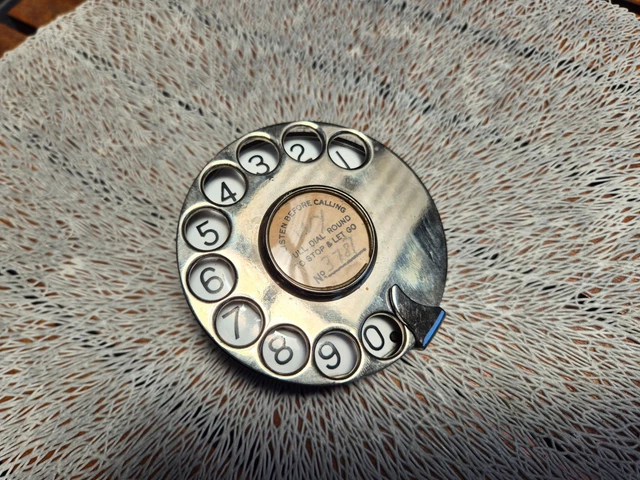 NO 10 DIAL with solid metal front and small number holder $75.00 ...