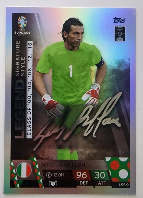 UEFA EURO 2024 Match Attax - Gianluigi Buffon Legend Signature Foil ...