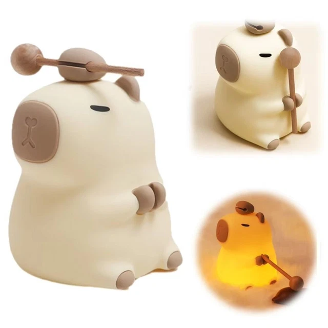 CUTE CAPYBARA NIGHT Light Adjustable Brightness Children Room Decor ...