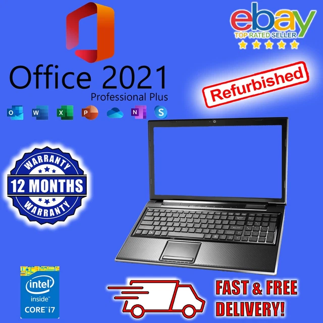 MSI MS-16GD WIN 11 Microsoft Office 21 i7 16GB RAM 512GB SSD Fast ...