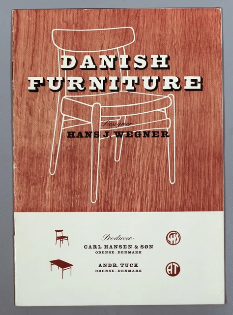 RARE DANISH FURNITURE Designer Hans Wegner Carl Hansen Andr. Tuck 1953 ...