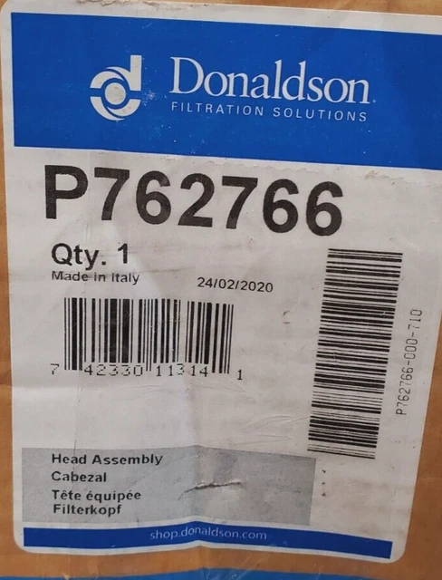 DONALDSON HYDRAULIC HEAD Assembly P762766 | P762766-000-710 $419.16 ...