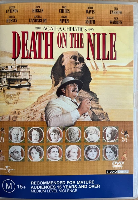 DEATH ON THE NILE DVD 1978 Peter Ustinov Agatha Christie Hercule Poirot ...