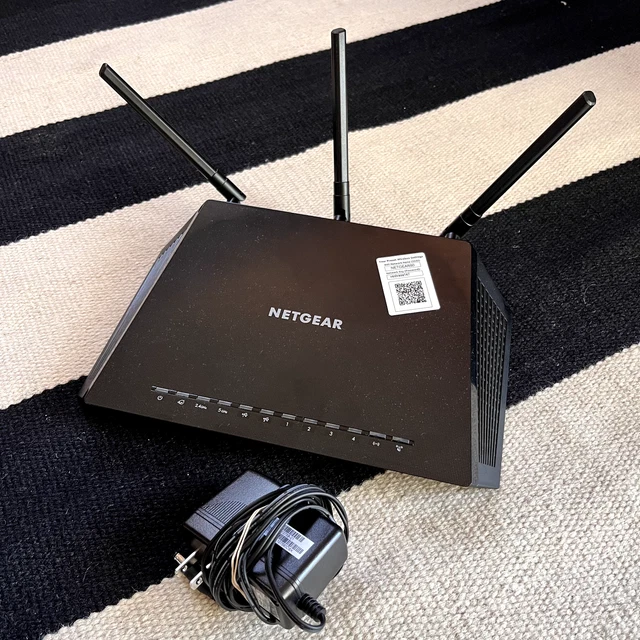 NETGEAR SMART WIFI Router AC1750 R6400v2 Nighthawk w/ Power Cord TESTED ...