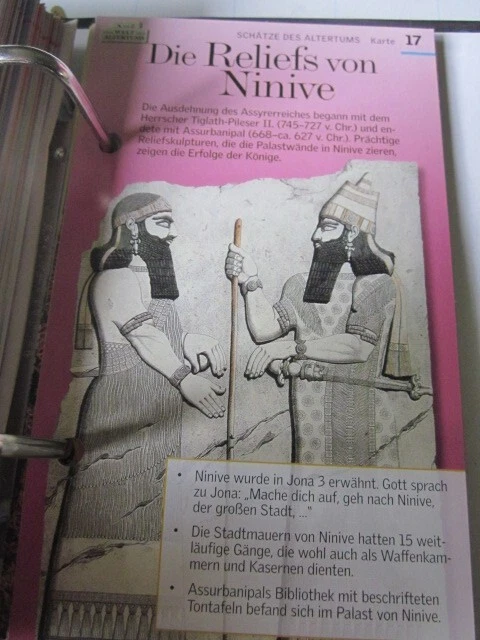 SAMMELKARTE SCHÄTZE DES Altertums 17 Die Reliefs von Ninive EUR 1,99 ...