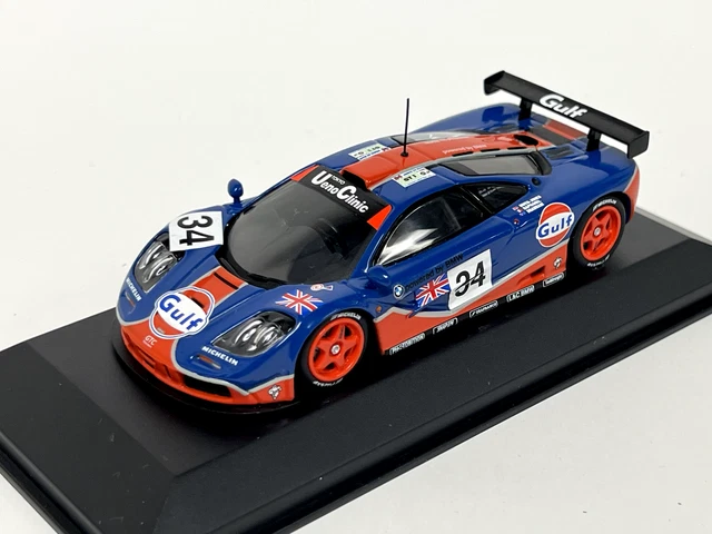 1/43 MINICHAMPS MCLAREN F1 GTR Gulf Racing 1996 Le Mans car #34 CS588 ...