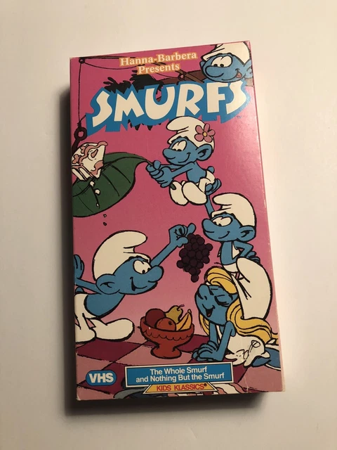 RARE VHS SMURFS: The Whole Smurf and Nothing But the Smurf 1987 Hanna ...