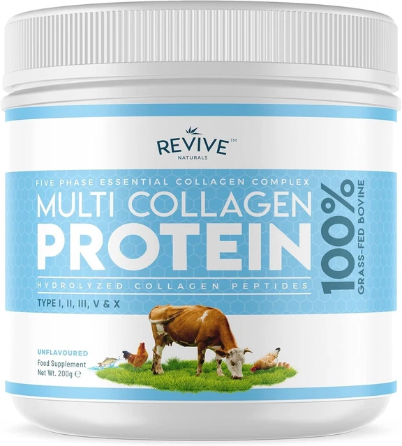 MULTI COLLAGEN PROTEIN Powder (200g) - Types I, II, III, V & X ...