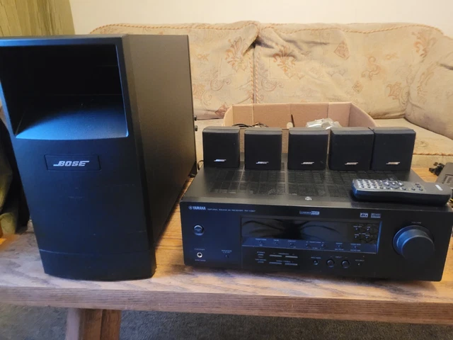 BOSE SPEAKERS & Yamaha receiver home cinema surround system £500.00 ...