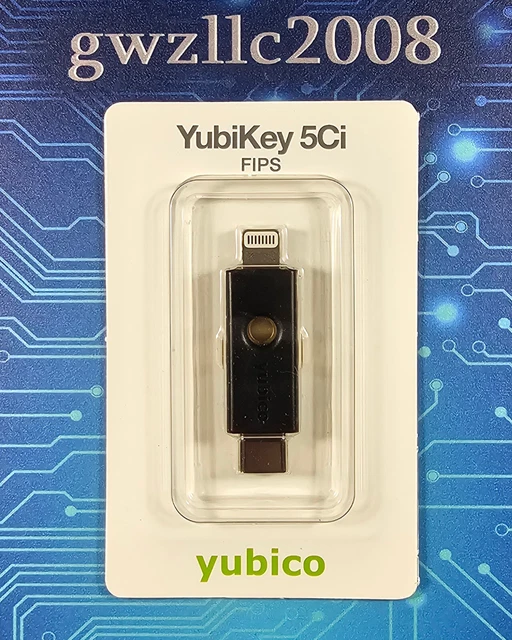 YUBICO YUBIKEY 5CI Two-Factor Authentication Security Key Android/PC ...