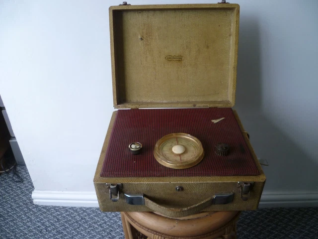 A VINTAGE C1950S, ''Marconiphone'' Model T36A, Suitcase Type, Valve ...