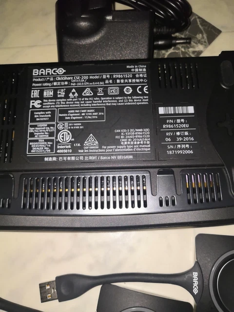 7 UNIT BARCO ClickShare CSE-200 Wireless Presentation System with 2 ...