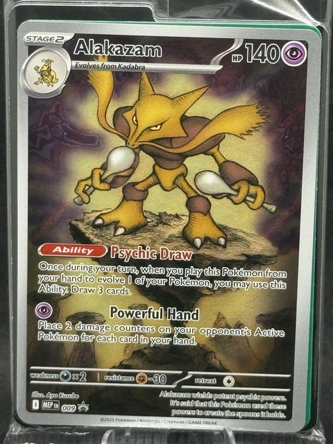 POKÉMON TCG: MEGA Evolution - Alakazam (MEP-009) ETB Black Star Promo ...