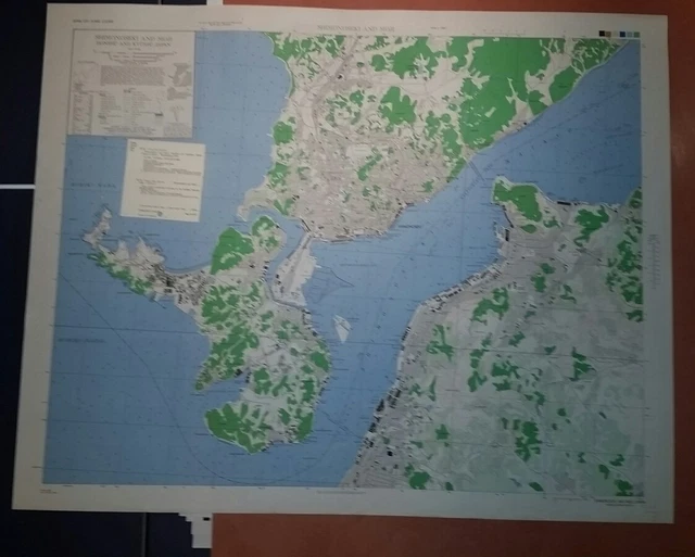 1945 US ARMY Map City Plan of Takaoka, Toyama Prefecture, Honshu, Japan ...