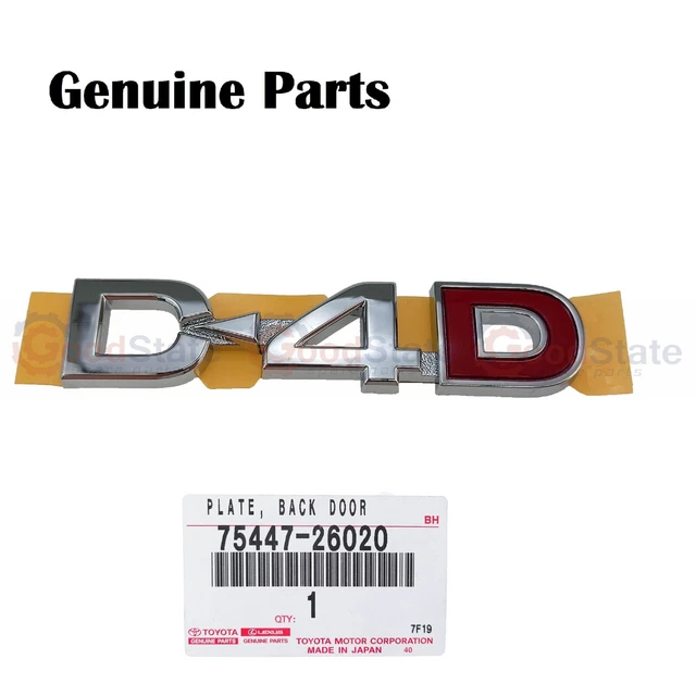 GENUINE TOYOTA HIACE KDH223 Back Door Badge Plate D4D $42.00 - PicClick AU