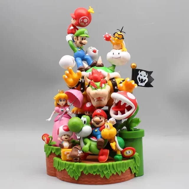 SUPER MARIO BROS Characters Decorative Statue Video Game Collection ...