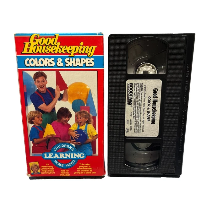 GOOD HOUSEKEEPING COLORS&SHAPES VHS Tape Children's Learning Home Video ...