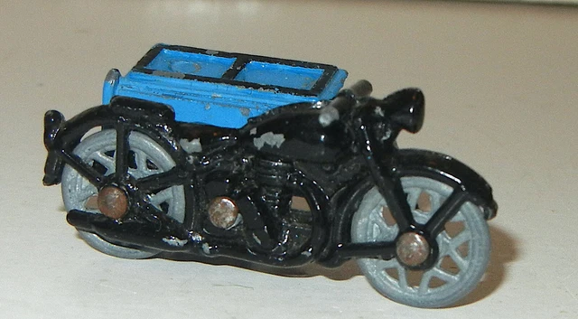 VINTAGE RAC PATROL Diecast Toy Motorcycle W/ Sidecar Made In England $9 ...