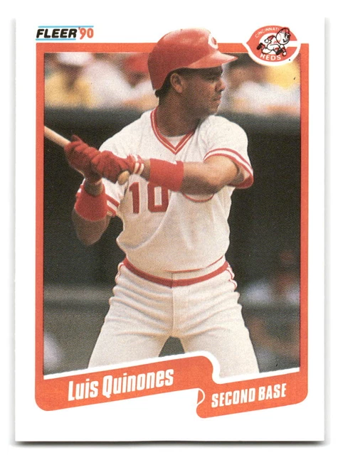 LUIS QUINONES 1990 Fleer Baseball #428a Cincinnati Reds EUR 1,76 - PicClick FR