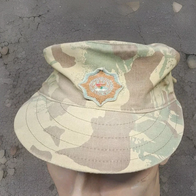SOUTH AFRICAN KOEVOET Police Camo Flap Cap £85.00 - PicClick UK