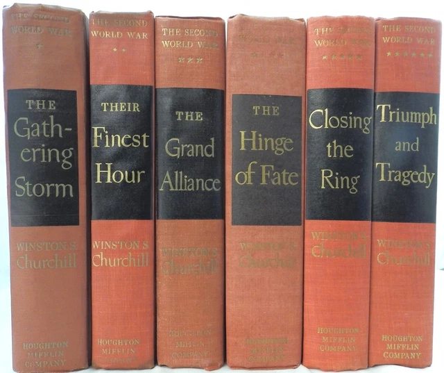 WINSTON CHURCHILL: SECOND World War - Complete Set of 6 Books. HC £39.05 - PicClick UK