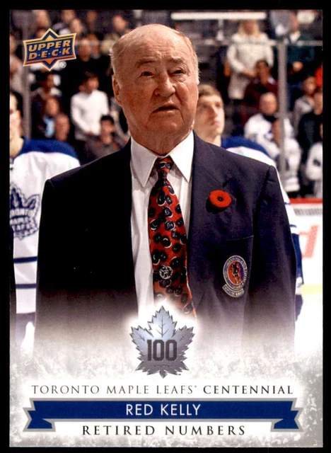 2017-18 UD MAPLE Leafs numéros retraités centenaires Red Kelly #124 EUR ...