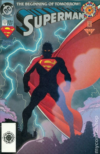 SUPERMAN #0B JURGENS Zero Hour Logo Variant VG/FN 5.0 1994 Stock Image ...