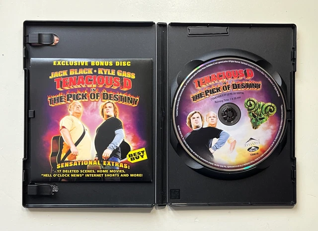 TENACIOUS D IN The Pick of Destiny (DVD) -Cover And Bonus Disc 🤘-Mint ...