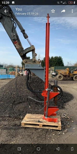 WATER DRILL RIG Borehole Piling Mast For Tractor Skid steer Etc £3,750. ...