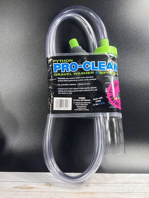 PYTHON PRO-CLEAN GRAVEL Washer & Siphon Kit W/ Squeeze Medium up to 30 ...