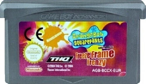 SPONGEBOB SQUAREPANTS + Freeze Frame Frenzy / Game Boy Advance / Tres ...