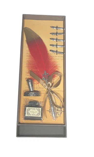 1502 WORLD MAP Series - Feather Quill Pen & Ink Set - B £17.96 ...