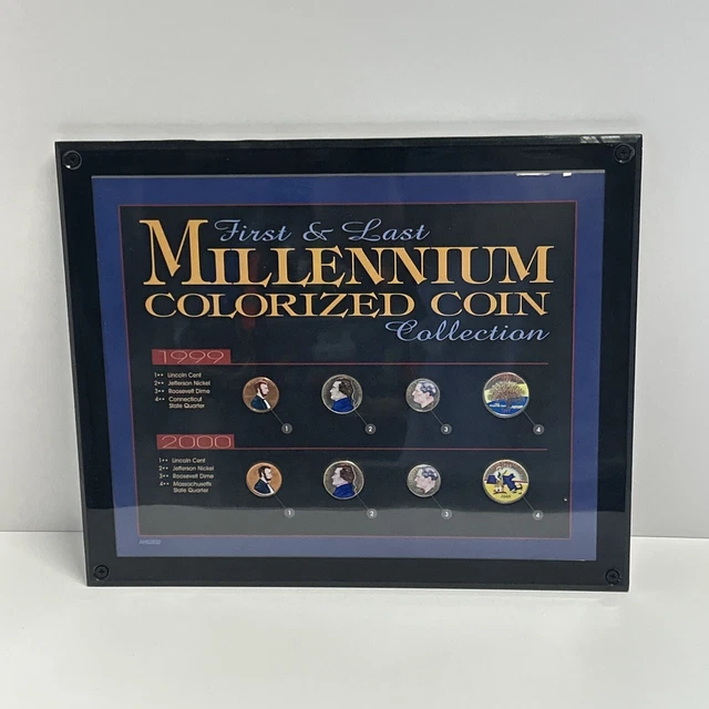 FIRST & LAST Millennium Colorized Coin Collection - 8 Coin Set 1999 ...