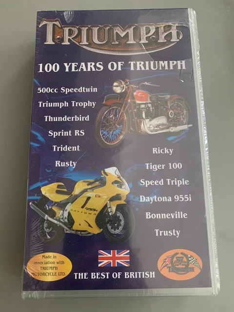 TRIUMPH - 100 Years of Triumph Motorcycles On VHS Video Cassette Tape ...