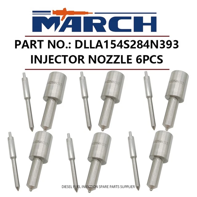 6PCS DIESEL FUEL Injector Nozzle DLLA154S284N393 for ISUZU Elf Forward ...