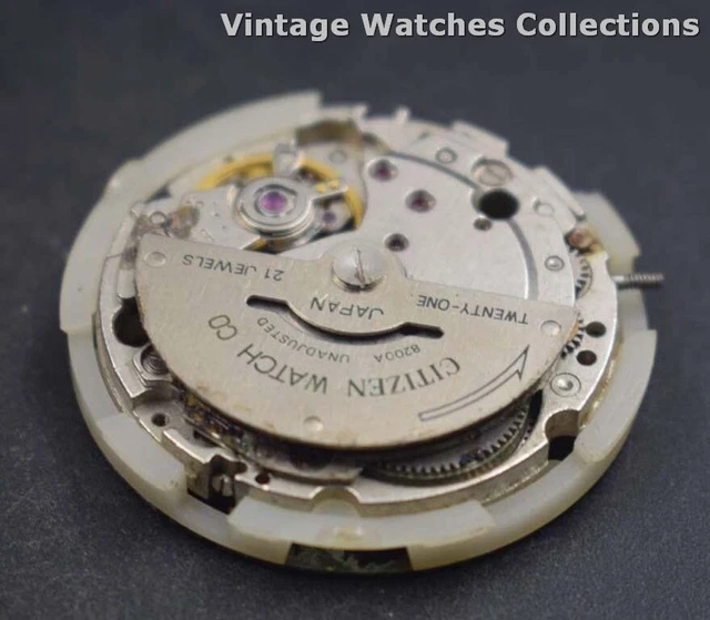 CITIZEN-8200 AUTOMATIC NON Working Watch Movement For Parts/Repair Work ...