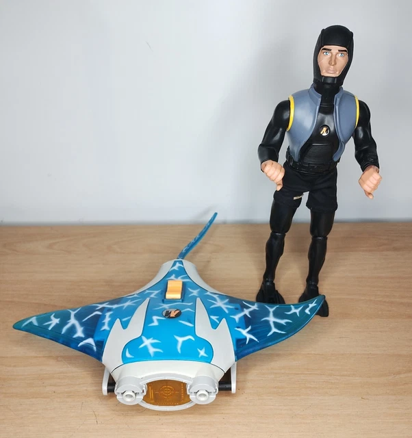 ACTION MAN MISSION Manta Ray Mission Figure Hasbro 2002 Fab Condition ...