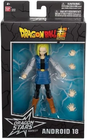 DRAGON BALL SUPER - Dragon Stars - Android 18, 6.5" Action Fig ...