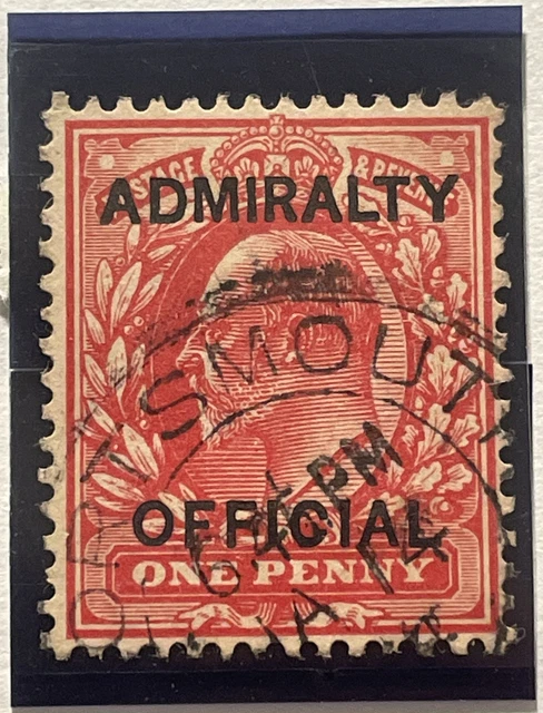 1903 TIMBRE OFFICIEL 1p KEVII 1p de l'Amirauté britannique | SG #O108 ...