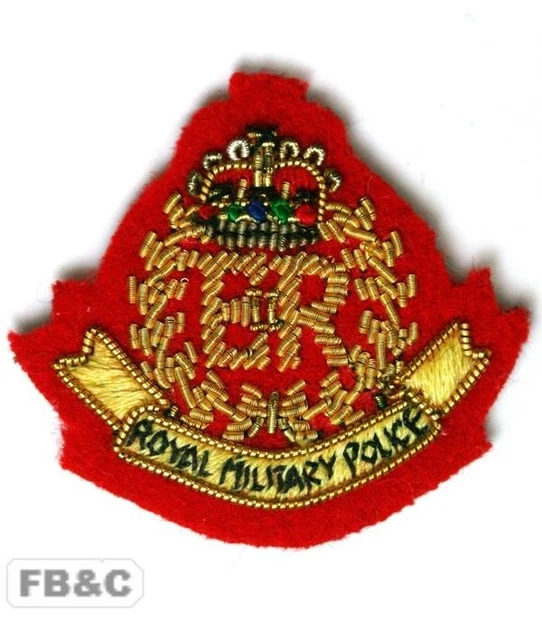 BRITISH ROYAL PROVOST Corps RMP Officers Bullion Badge EUR 14,53 ...