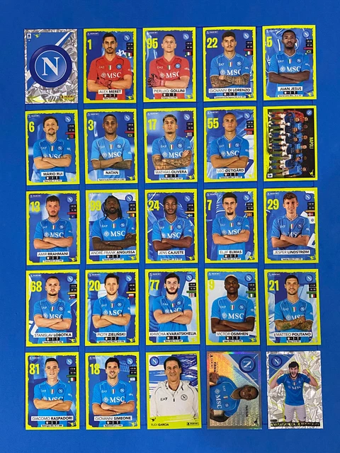 FIGURINE CALCIATORI PANINI 2023-24 Squadra Completa NAPOLI 25 Figurine EUR 15,00 - PicClick FR