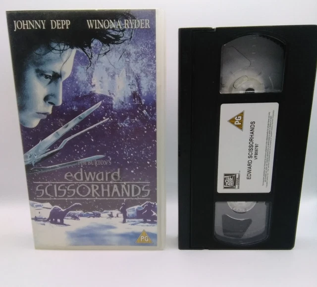 EDWARD SCISSORHANDS SMALL Box VHS Tape Pal £8.99 - PicClick UK